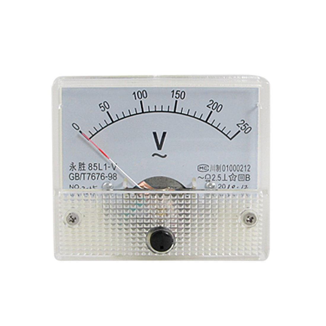 Unique Bargains Fine Adjustable Dial Panel Voltmeter 85L1-V 0-250V ...