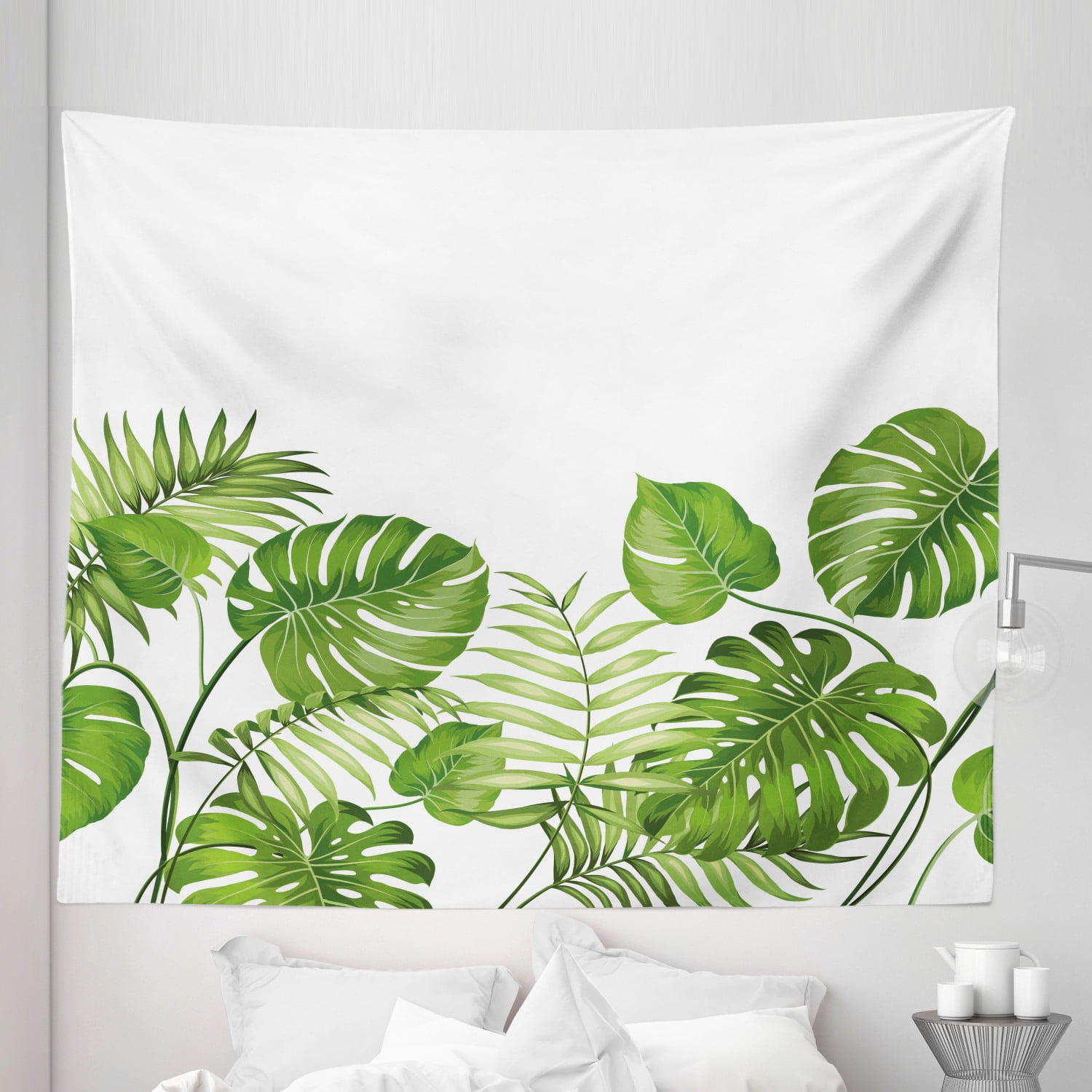 Leaf Tapestry, Nature Jungle Forest Rainforest Inspired Leaves Plant ...