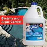 Splash Liquid Pool Shock Chlorinator 10% Sodium Hypochlorite for Algae ...