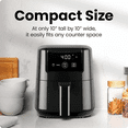 2 Quart Mini Air Fryer with Digital Timer Shake Reminder and Nonstick ...