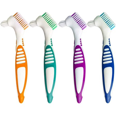 Fake Toothbrush Dual-ended Toothbrush, Hard Denture Cleaning Brush For ...