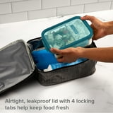 Snapware Meal Box 4-Cup Divided Glass Storage Container with Lid ...