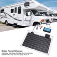 Miiottaa Portable Solar Panel Car Charger 100W Monocrystalline Silicon ...