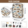 ALAZA Cartoon Truck Cars Pattern Expanding Accordion File Folder 3 Ring ...