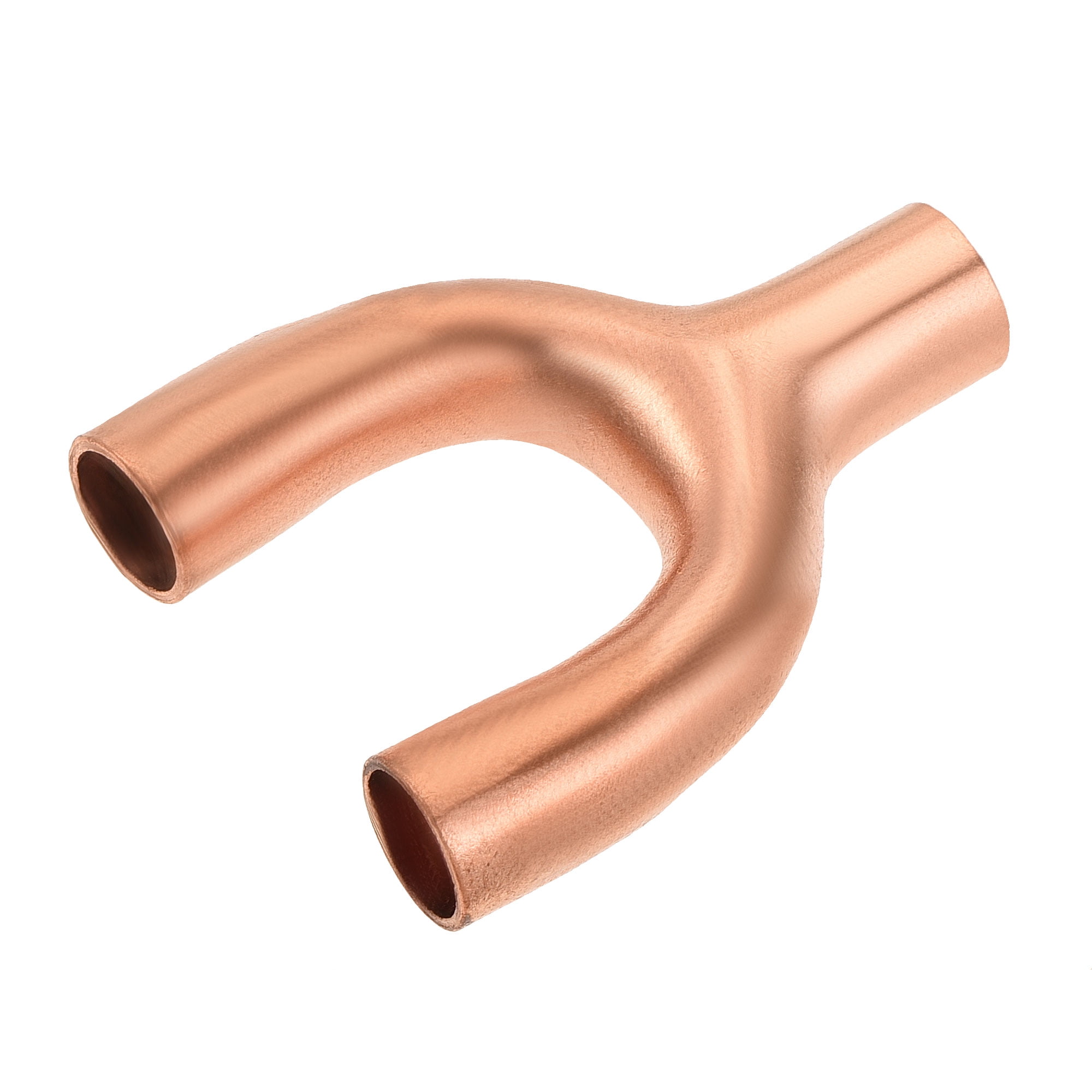 Uxcell Tee Y Type Copper Fitting Welding Joint 1/4 Inch ID for HVAC Air ...