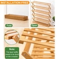 Novashion 2-6 Tiers Shoe Rack Bamboo Wooden Pairs Entryway Shoe Shelf ...
