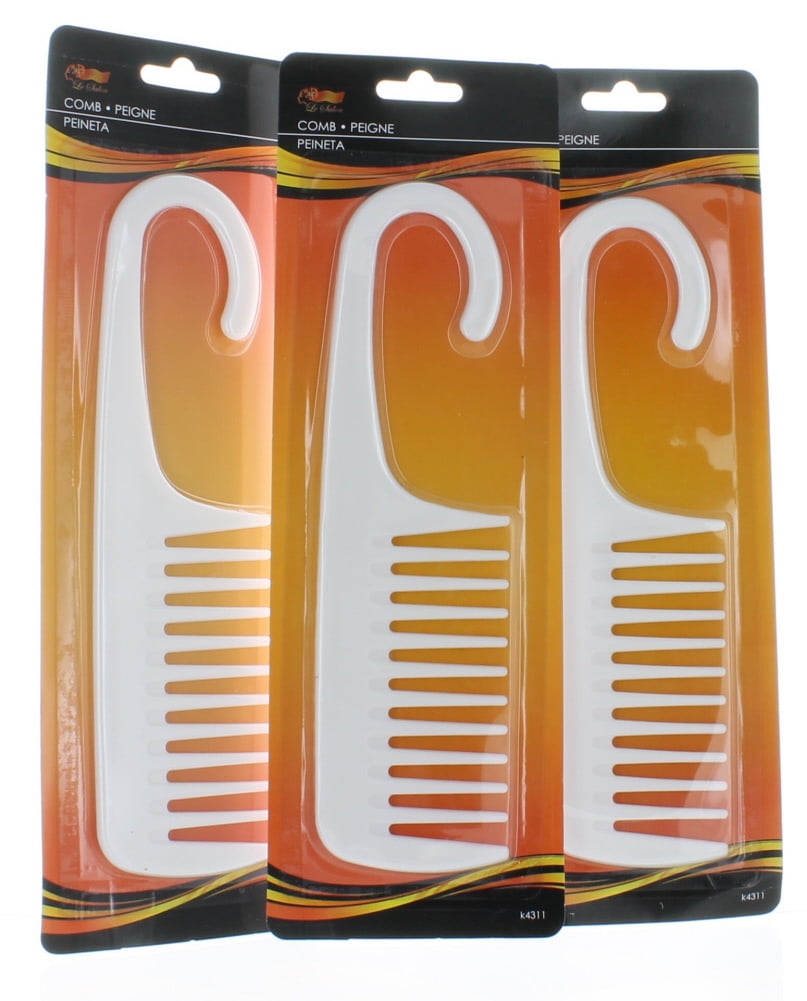 Detangling Combs Wide Tooth Hairdressing Shower Conditioner Comb Lot of ...