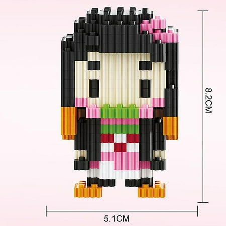 Anime Demon Slayer Kimetsu No Yaiba Figure Toy Building Blocks Kamado ...