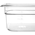 2 Pack Clear Polycarbonate Food Pans with Lids, Half Size 4 Inch Deep ...