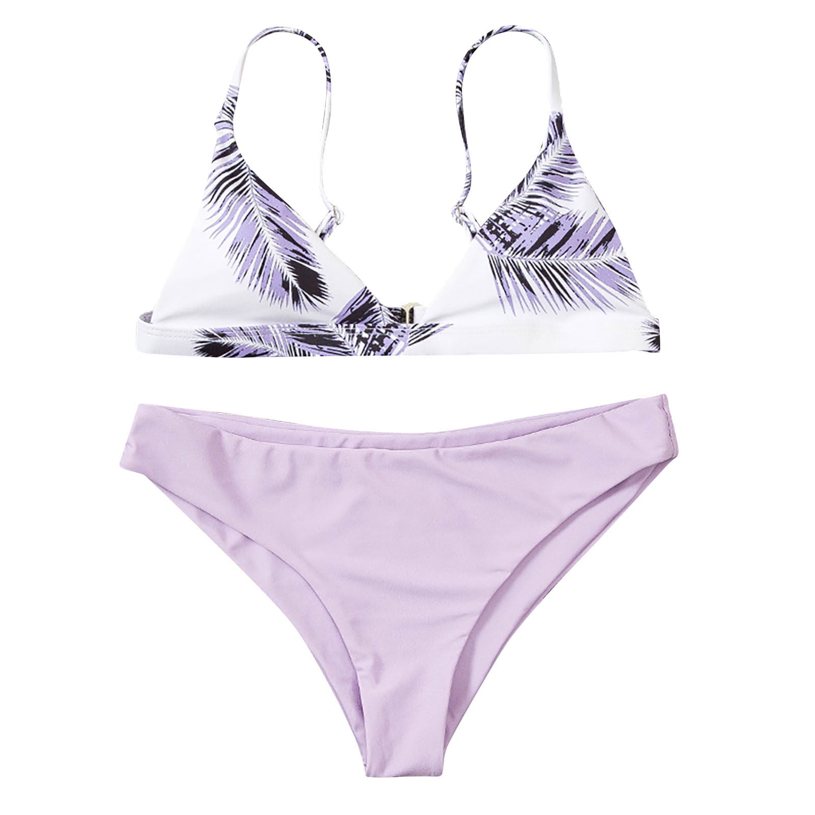 Ichuanyi Woman Swimsuit Clearance Womens Split Print Bikini Swimsuit