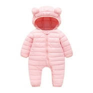 Youmylove Outerwear Romper Coat Warm Baby Jacket Snowsuit Girls Hooded Jumpsuit Girls Coat ...
