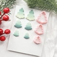 3-Piece Christmas Tree Polymer Clay Mold Set for DIY Earring Crafting ...