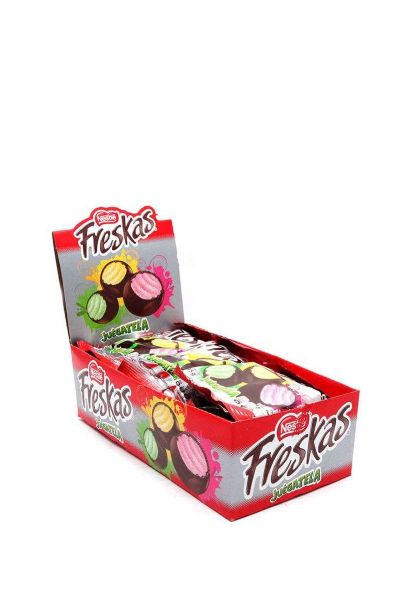 Nestle Freskas 9 x 1.24 oz CANDY Freskas is a flavored sponge toffee ...