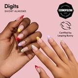 DIGI by Glamnetic Short Almond Artificial Press-on Nails, Digits, 24 ...