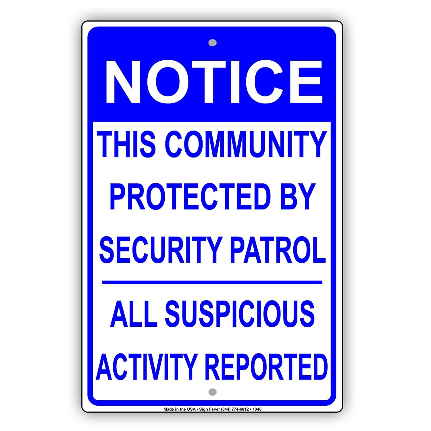 This Community Is Protected By Security Patrol All Suspicious Activity ...
