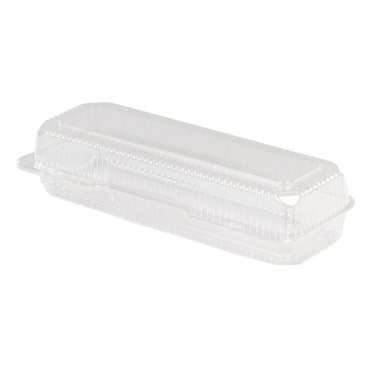 Detroit Forming LBH-944 Clear OPS Plastic Hinged Locking Food Container ...