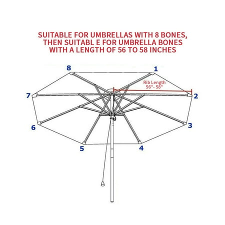Umbrella 8 Bones Double-Layer Iron Umbrella 118;11 Umbrellas Rainproof ...