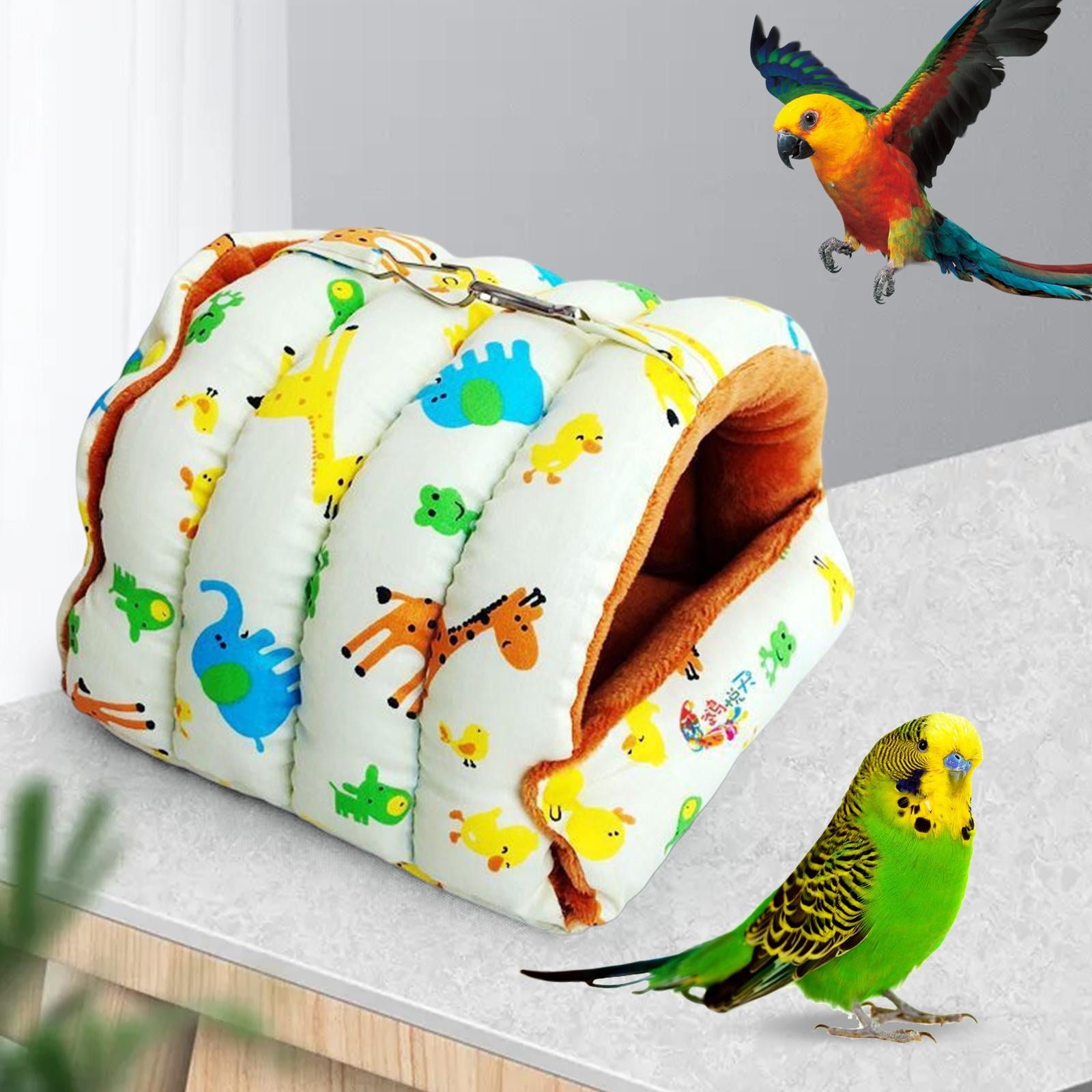 Winter Warm Parrot Cage Cave Sleeping Bed Birdhouse Shed Tent Hammock ...