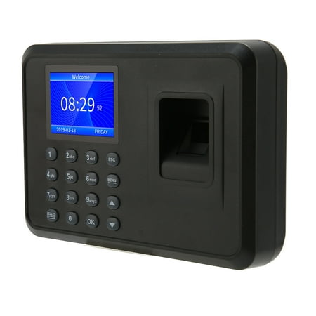 Biometric Fingerprint Machine, Time Clock Recorder 100-240V 2.4in ...