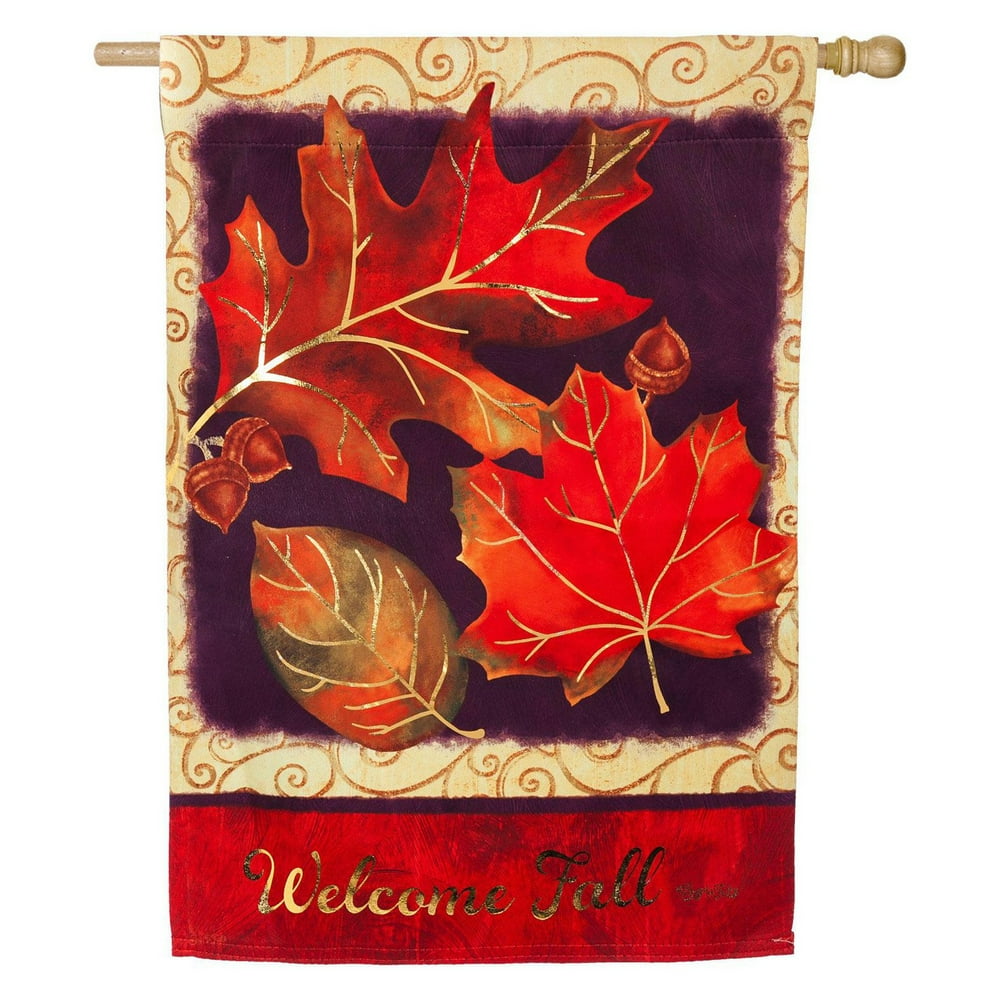 Evergreen Flag Brilliant Autumn House Flag - Walmart.com - Walmart.com