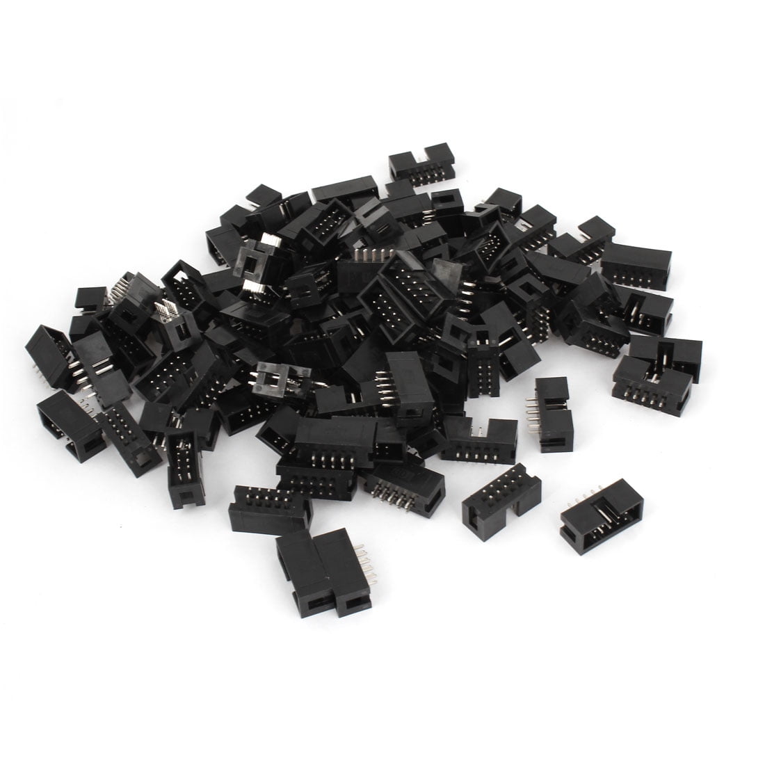 100 Pcs IDC Box Header DC3-10P 10 Vías Conector de Socket JTAG de 2.54 ...