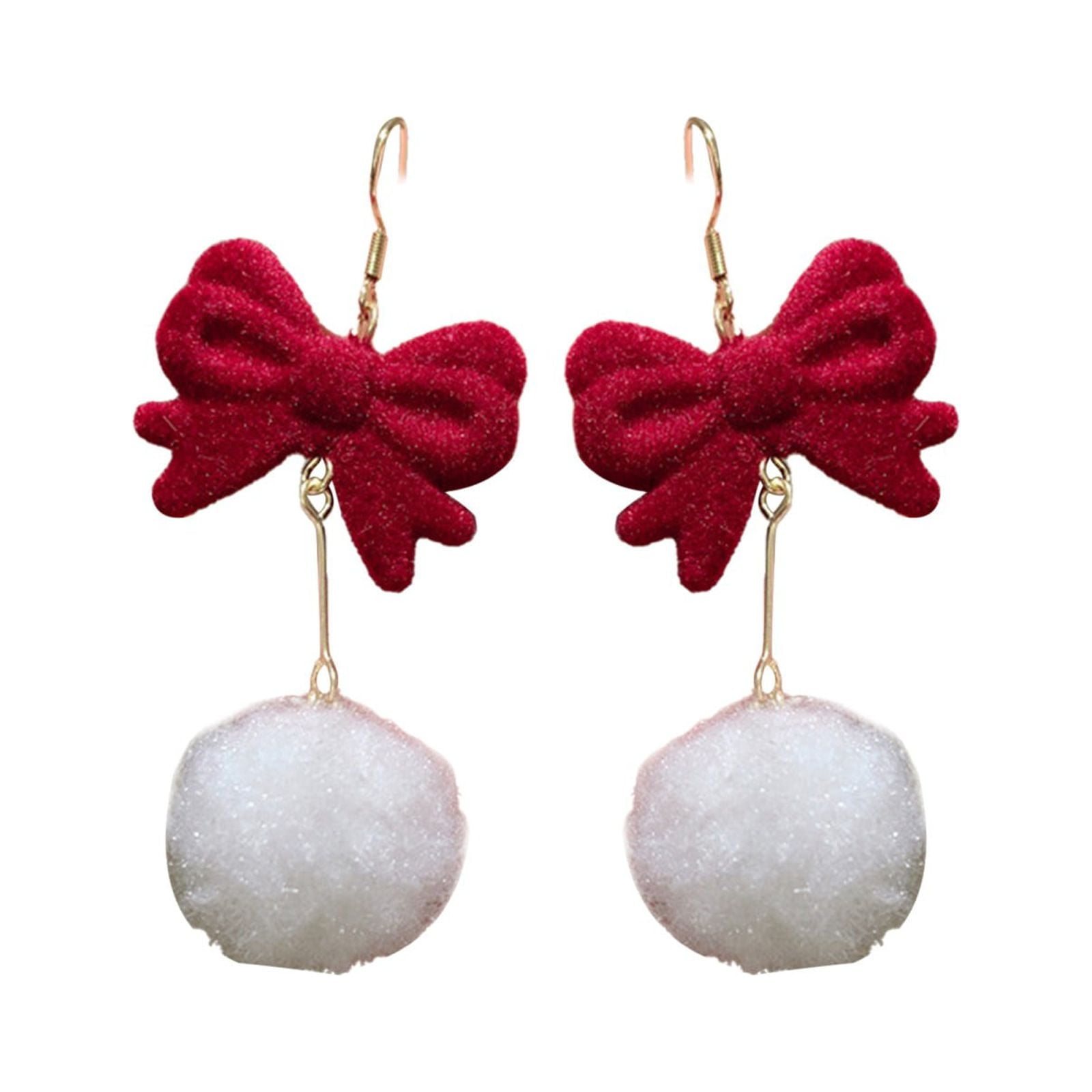 Click here for Riforla Festive Red Series Earrings Plush Earrings... prices