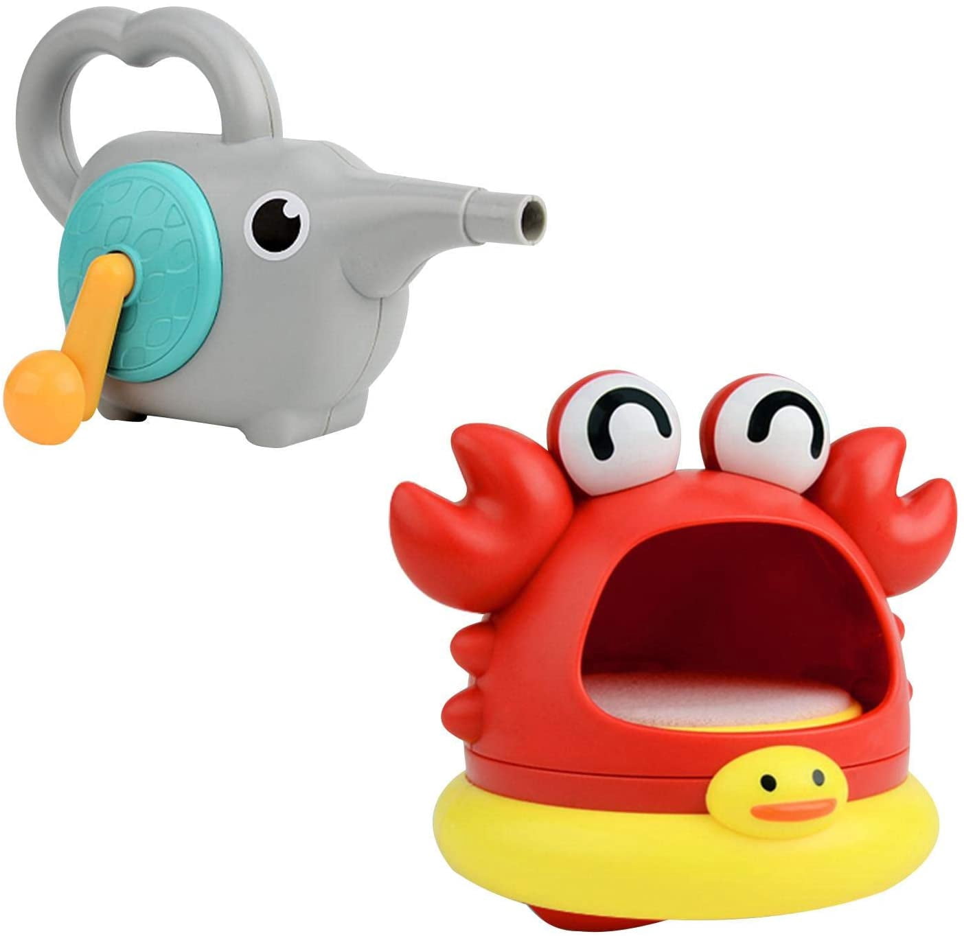 Upgrade Safe & Non-toxic Crab/Shark Bubble Machine Bubble Bath Toys ...