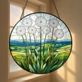 Nature Inspired Dandelion Round Window Hanging Art - Walmart.com