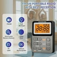 GLEAM- Am Fm Portable Radio Rechargeable Pocket Radio With Mp3 Stereo ...