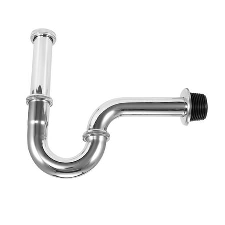 Xingzhi Siphon Sink Chrome Plated P Trap Easy to Install Leakproof Pipe ...