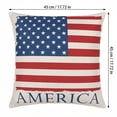 18x18 Throw Pillow Covers 18x18 Inch 4th Of July Patriotic Independence ...