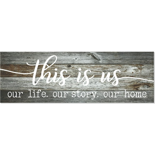 This Is Us Rustic Wood Wall Sign 6x18 (Gray Unframed) - Walmart.com