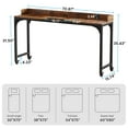 Tribesigns Queen Size Overbed Table with Adjustable Tilt Stand, Mobile Laptop Cart with Rolling ...