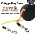 Retractable Dog Leash Ergonomic Grip High Strengths Breeds Walking ...