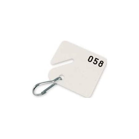 SLOTTED KEY TAGS, NUMBERED 1-20, 20 PER PACK per 5 Pack - Walmart.com
