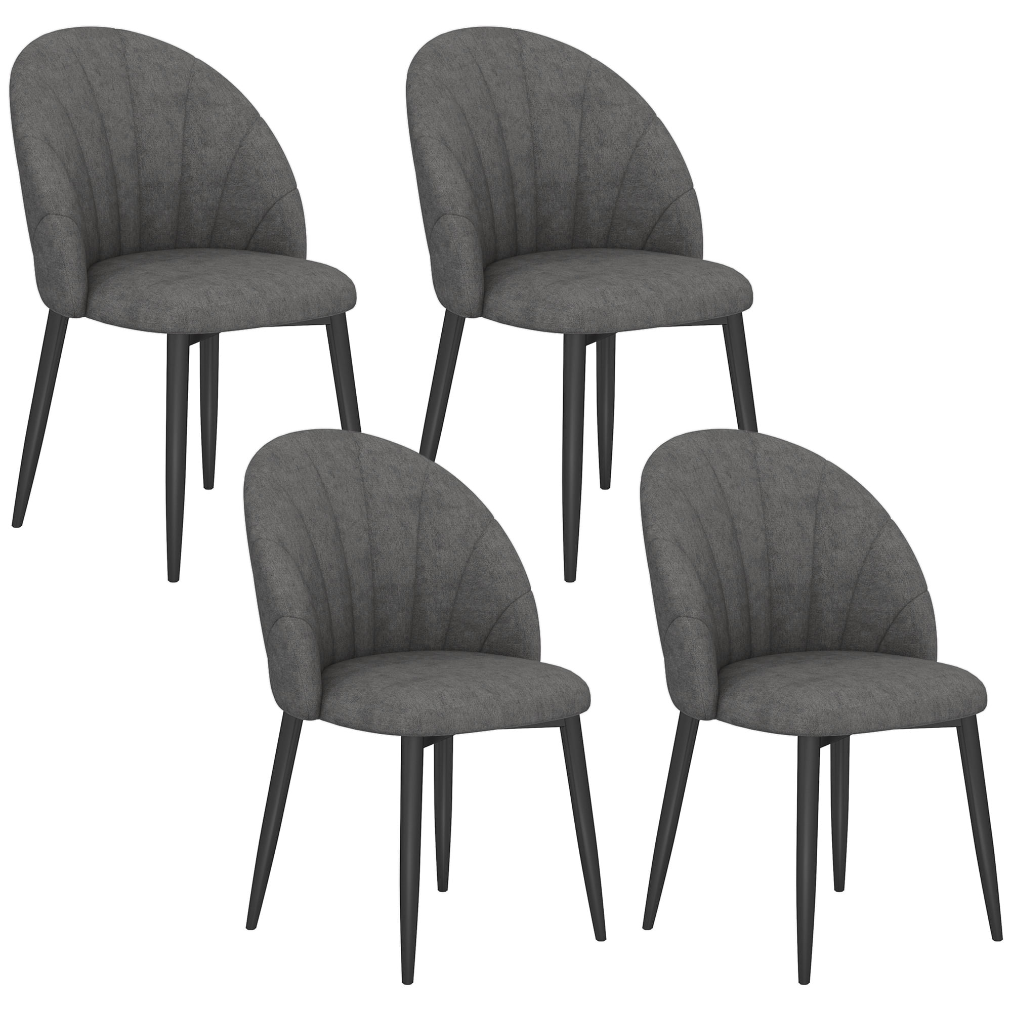 Click here for Homcom Dining Chairs Set Of 4 Kitchen Chairs With... prices