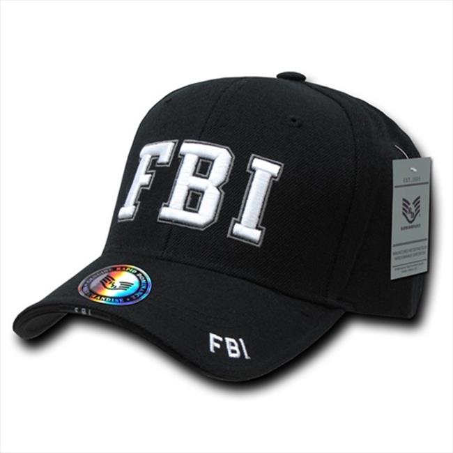 DeLuxe Law Enf. Caps, FBI, Black - Walmart.com