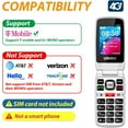 4G Flip Phone for Senior, 2.4 Inch Dual Screen SOS Emergency Call ...