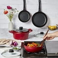 Philippe Richard Red 8PC Lite Cast Aluminum Cookware Set, Energy ...