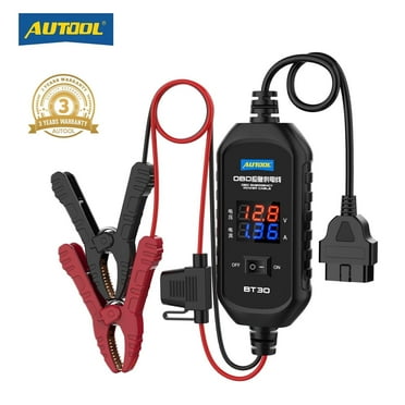 AUTOOL Automotive Battery Tester Car Voltage Tester Battery Analyzer W ...