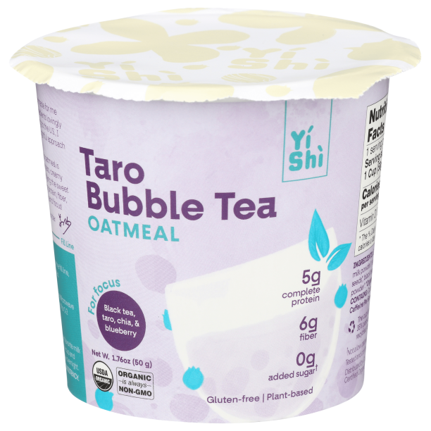 Yishi Taro Bubble Tea Instant Hot Oatmeal 1.76 oz - Walmart.com