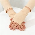 Anti-Slip Thin Guard Gloves 3 Pairs, Multicolor Elastic Fingerless ...