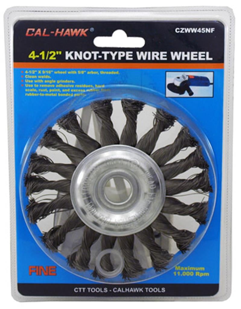 Cal Hawk Tools 4-1/2" Knot-Type Wire Wheel - Walmart.com