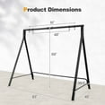 Costway Heavy-Duty Outdoor Porch Swing Stand for Backyard, Lawn, Home ...