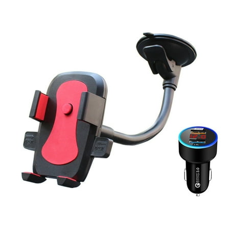 Cell Phone Holder for Car Phone Mount Long Arm Dashboard Windshield ...