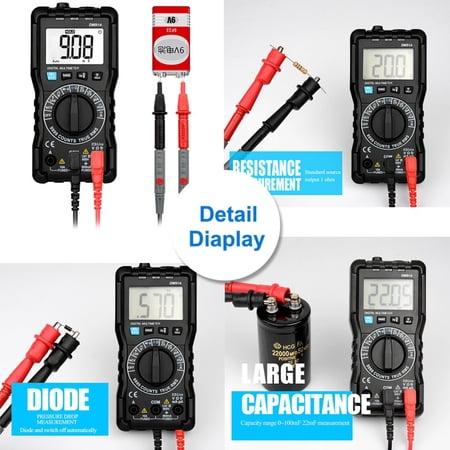 Mini Digital Multimeter, Automatic Measurement Multifunctional Digital ...