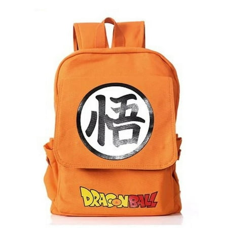 Dragon Ball Son Goku Canvas Trendy Students Laptop Backpack Orange ...