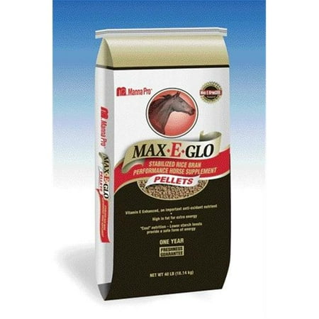 Manna Pro-natural Glo - Max-e-glo Rice Bran Pellet With Calcium 40 ...