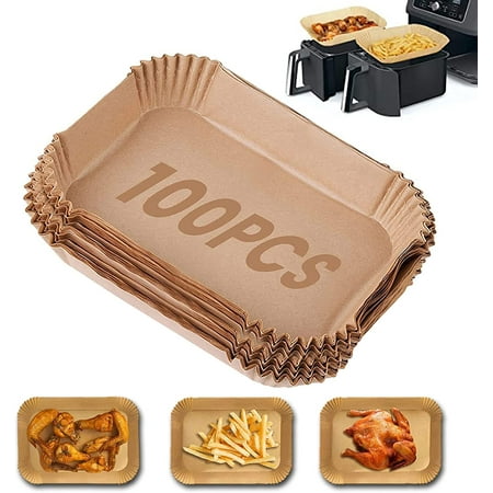 Air Fryer Baking Paper, 100 Pack Air Fryer Paper Liner - Air Fryer ...