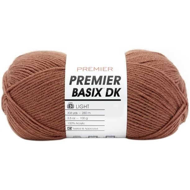 Premier Yarns Basix DK Yarn-Mocha - Walmart.com